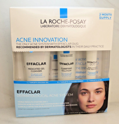 LA ROCHE POSAY ACNE INNOVATION EFFACLAR ACNE SYSTEM 3PCS SET EXP: 08/ ...