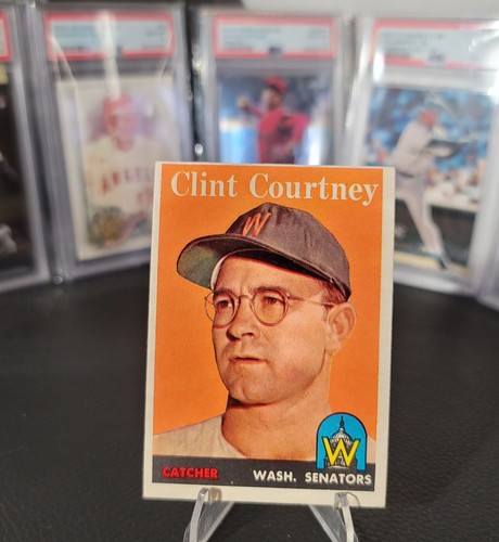 1958 Topps Baseball #92 Clint Courtney Washington Senators EX+-NMT | eBay