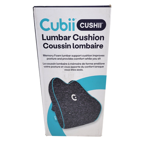 Cubii Cushii Adjustable Memory Foam Ergonomic Lumbar Cushion Washable ...