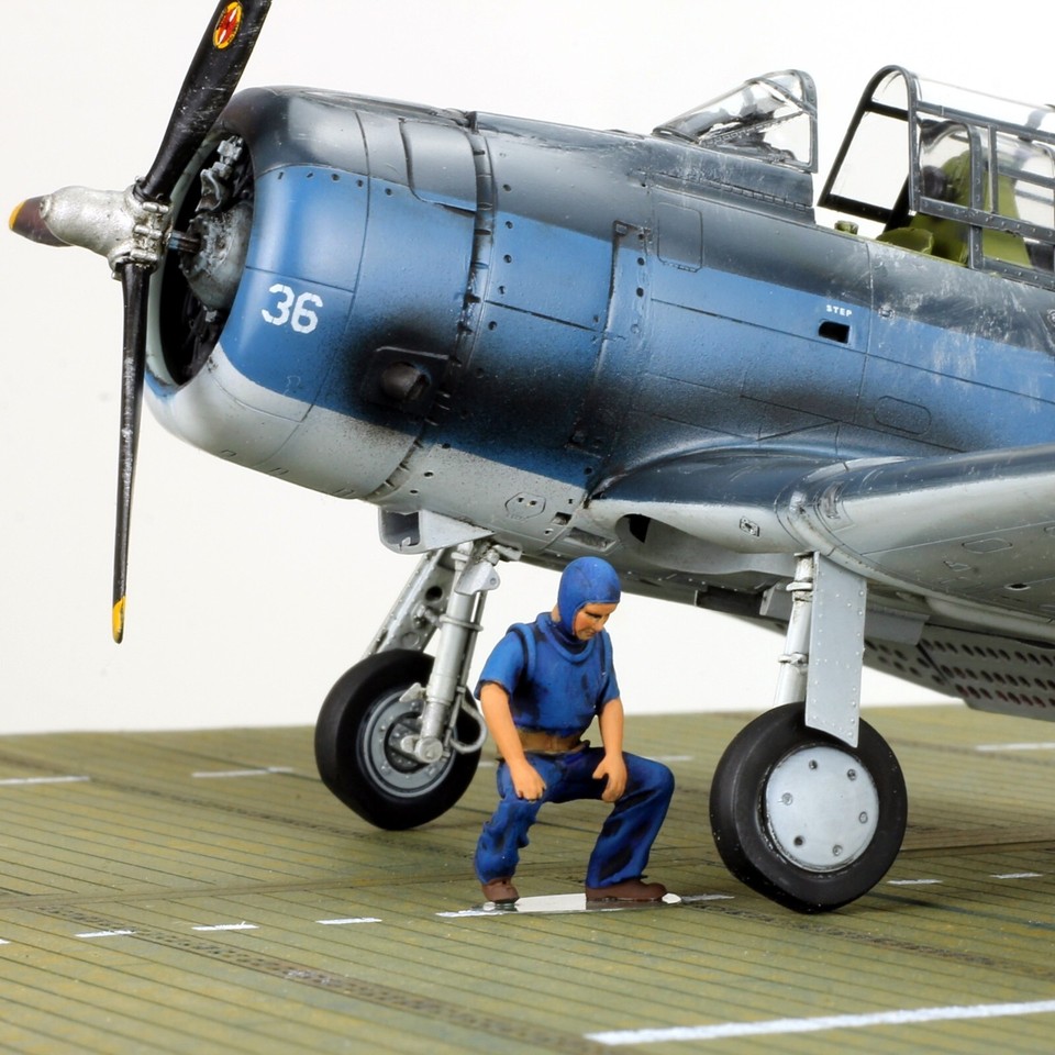 PreSale ProPainted Set 03 1:48 US Navy Blue deck crews WW2 (No Aircraft ...