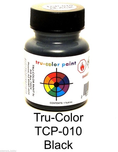 Tru-Color TCP-010 Black 1 oz Paint Bottle | eBay