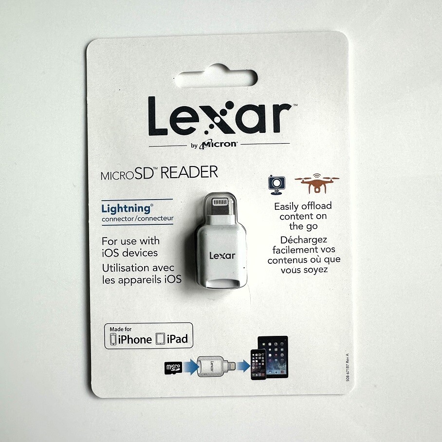Lexar microSD Memory Card Reader with Lightning Connector | eBay