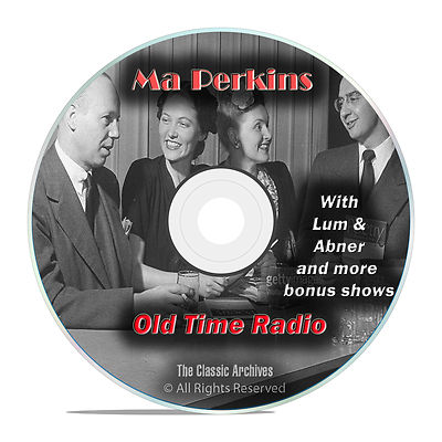 Ma Perkins, 1,854 Episodes Old Time Radio, Complete Set, Comedy OTR DVD ...