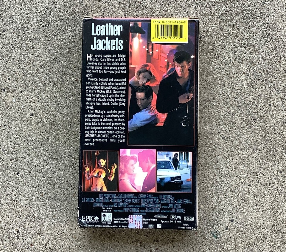 Leather Jackets VHS 90s Erotic Thriller Bridget Fonda First Release ...