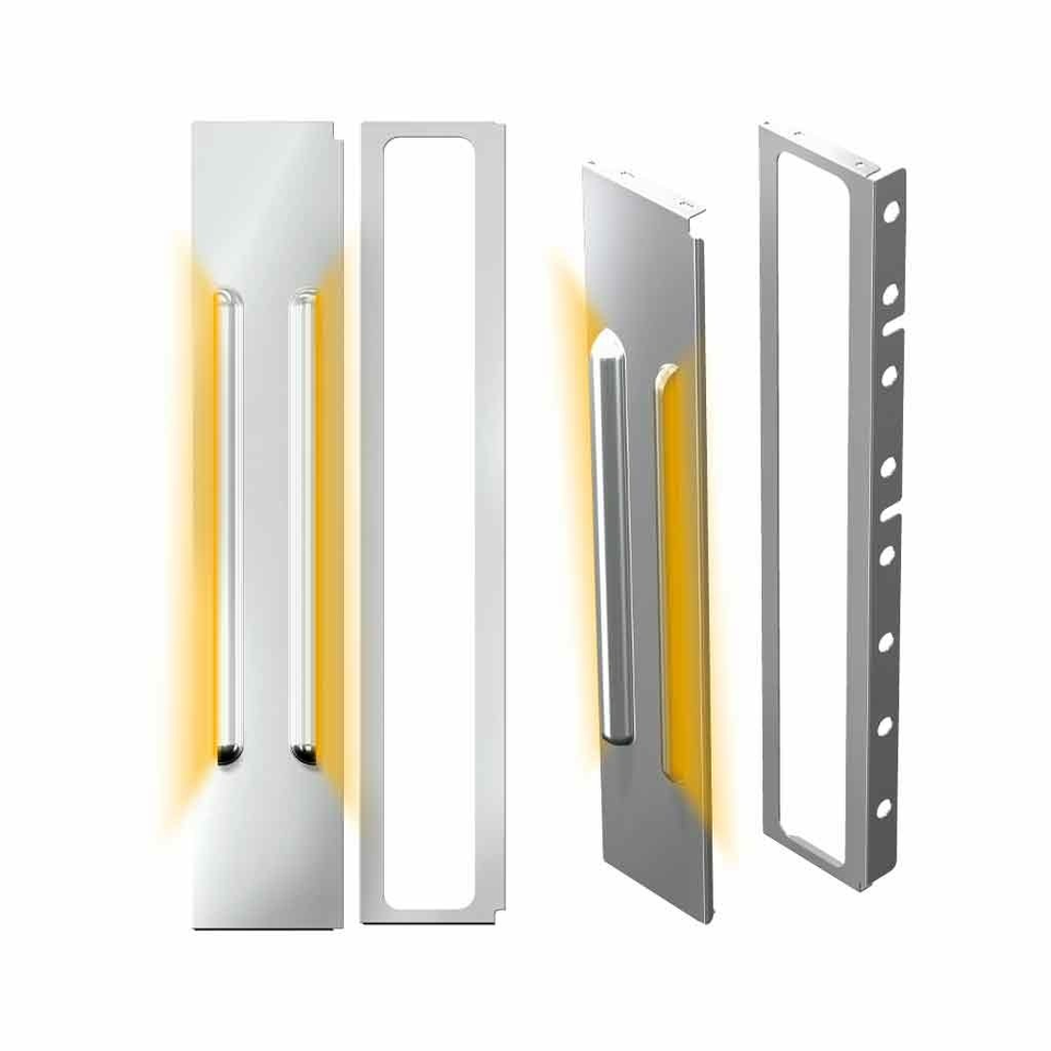 PETERBILT LOUVERED "GLOW TRIM" FRONT AIR CLEANER LED LIGHT BAR KIT ...