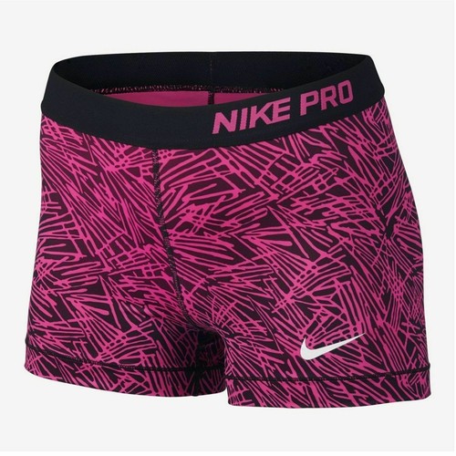 NIKE PRO DRI-FIT Hypercool COMPRESSION SHORTS - Women's XL (black/pink ...
