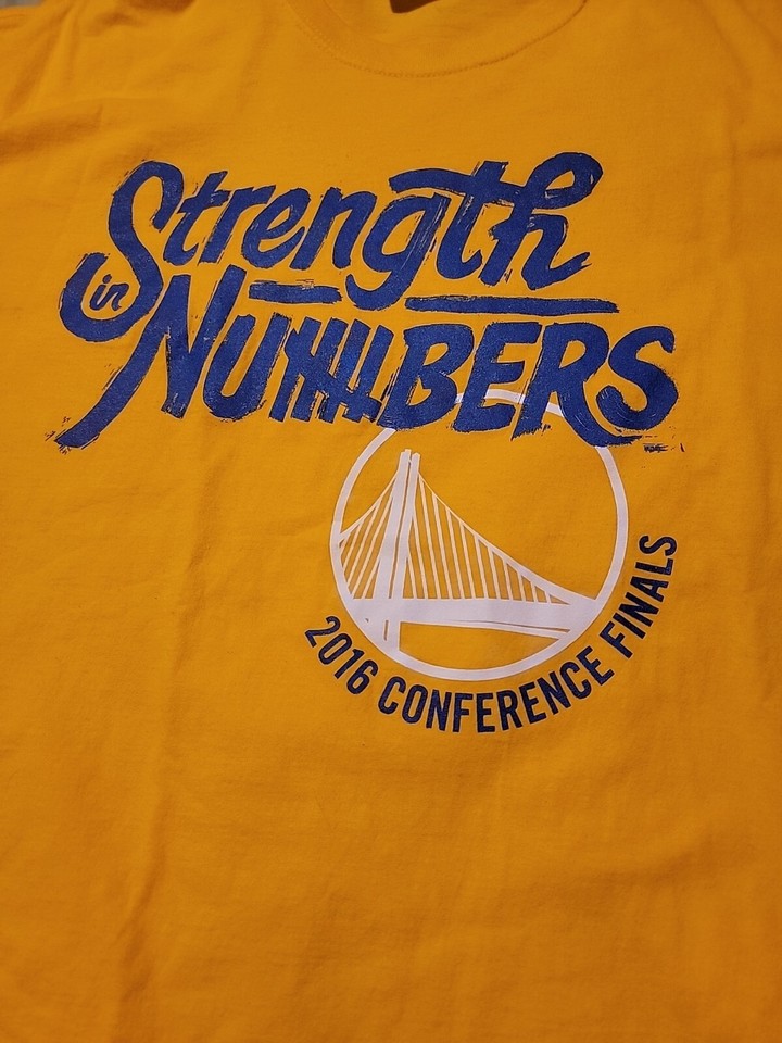 Golden State Warriors 2016 Conference Finals Shirt XL Strength In ...