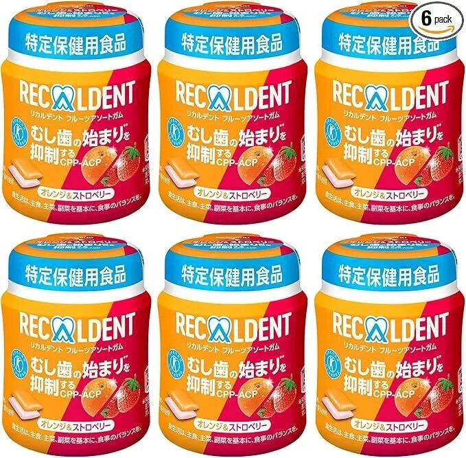 Recaldent Gum 7 kinds 6 bottles CPP-ACP Periodontal disease Cavity ...