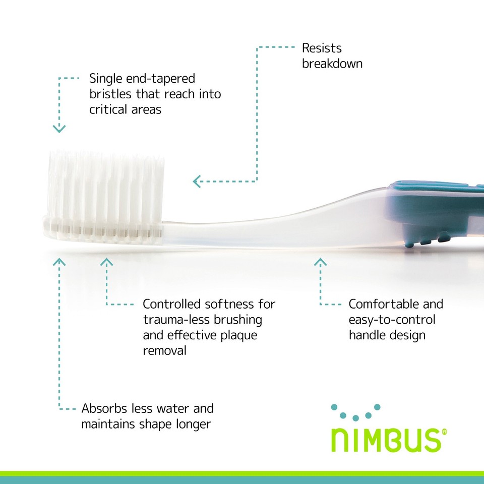 Nimbus Extra Soft Toothbrushes (Compact Size Head) Assorted Colors | eBay
