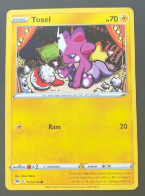 2021 Pokémon Nintendo creatures game freak Toxel card | eBay