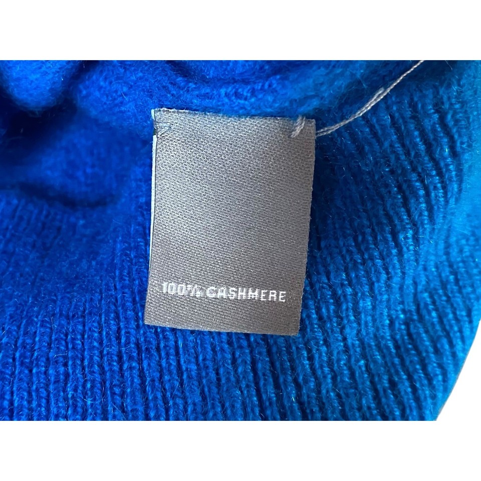 Neiman Marcus Womens 100% Cashmere Wrap Pullover Sweater Blue Size ...
