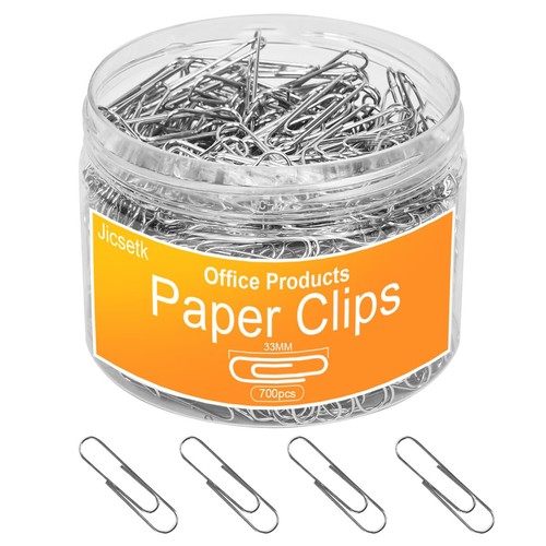 Medium Paper Clips,Paper Clip Medium Size,700 Pcs Clips Office Supplies ...