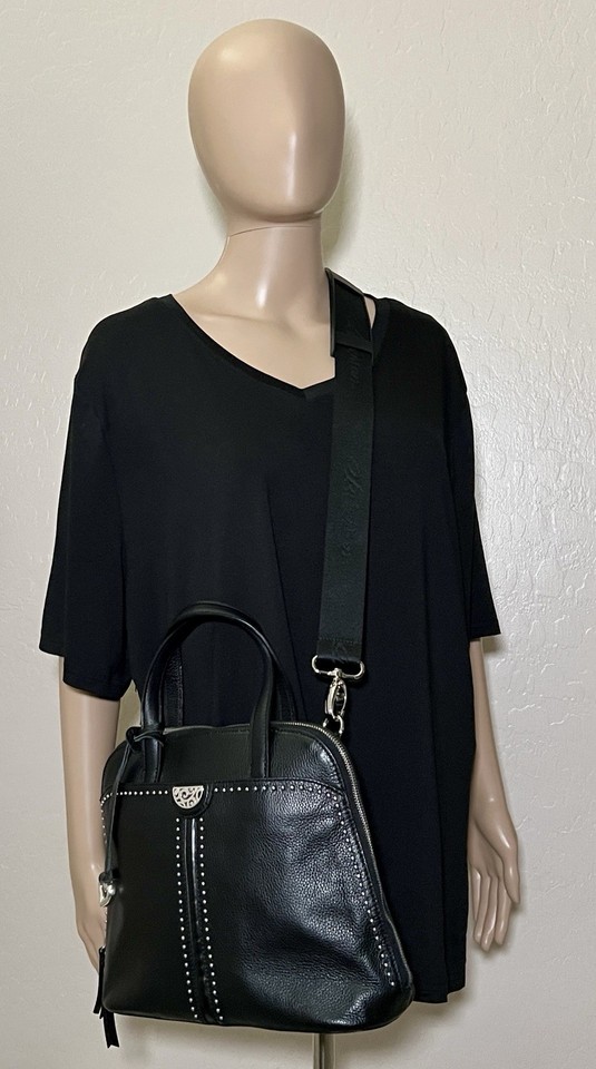 Brighton Pretty Tough Miles Convertible Backpack Black Leather Medium ...