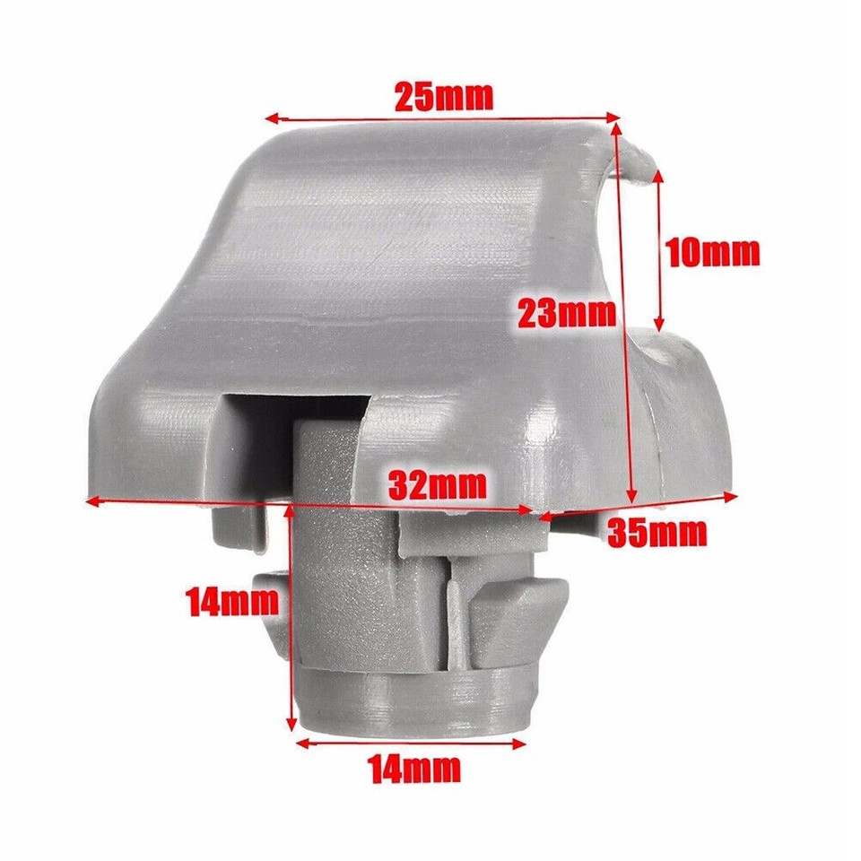 2PCS Sun Visor Clip Hook Retainer For Honda 96-08 Accord CR-V 03-05 ...