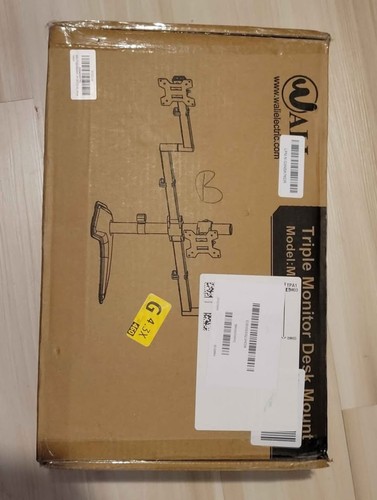 Triple Monitor Walli Desk Mount Stand (WHITE - IN BOX) | eBay