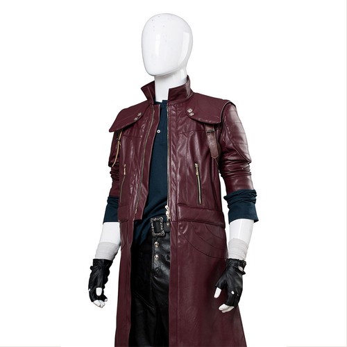 DMC5 Devil May Cry V Dante Aged Costume Cosplay Halloween Coat Outfit ...