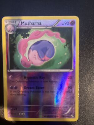 Musharna - 49/114 - Rare Reverse Holo Near Mint Black & White Pokemon ...