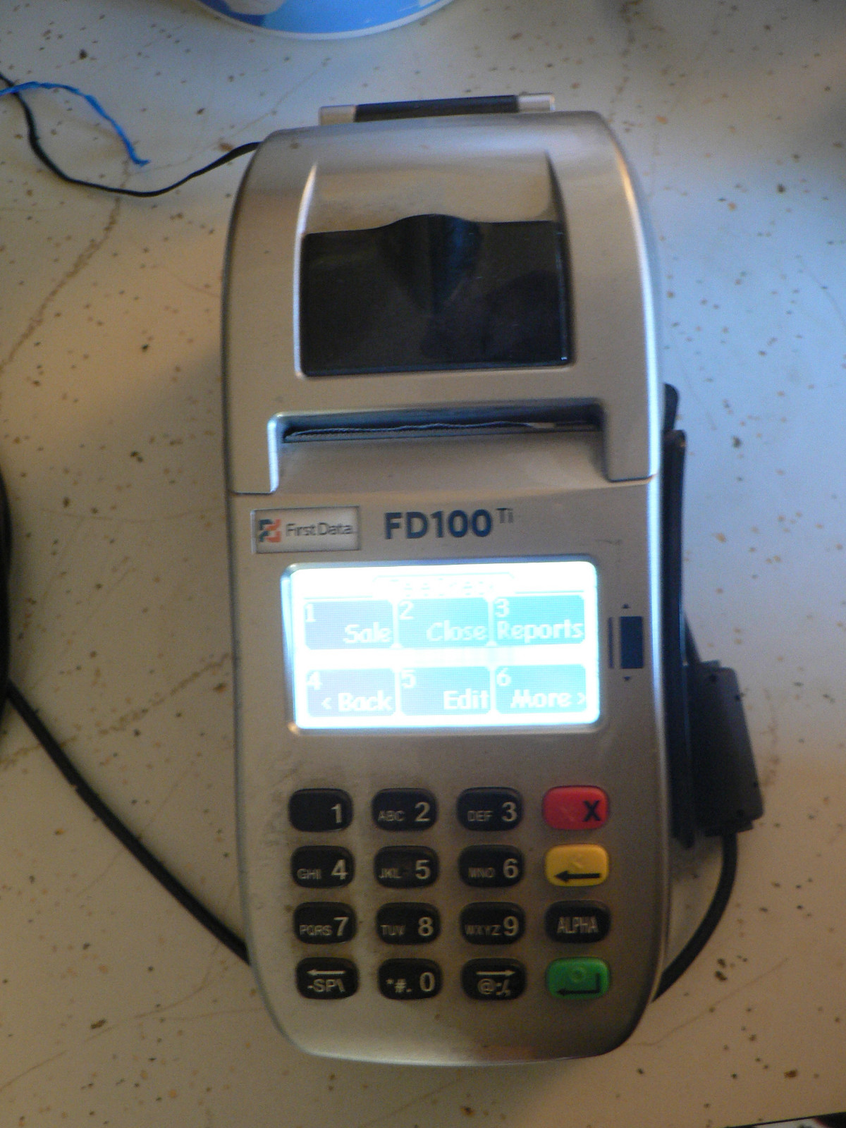 FIRST DATA FD100 Ti CREDIT CARD TERMINAL W/ POWER SUPPLY | eBay