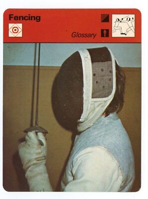 Fencing Glossary - Combat Sports Sportscasters Card | eBay