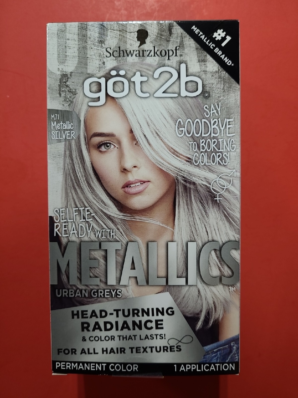 Schwarzkopf Got2b Metallics Permanent Hair Color Kit M71 METALLIC ...