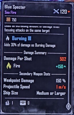 BLUE SPECTER SEA FIRE ! SHOOTS BLUE FLAME! SKULL AND BONES ! XBOX ...