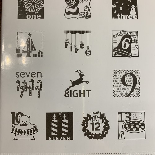 25 & Counting Stampin up Advent Calendar Stamp Set and Peekaboo Frames ...