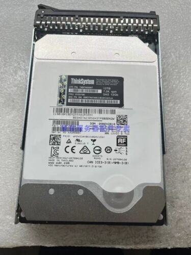 Lenovo 7XB7A00067 01GV180 12TB 12Gb/s SAS Hard Drive - 3.5 Internal for ...