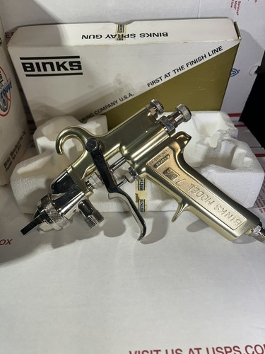Binks Model 7 Spray Gun With Cup(Gold Rare) New!!!!! | eBay
