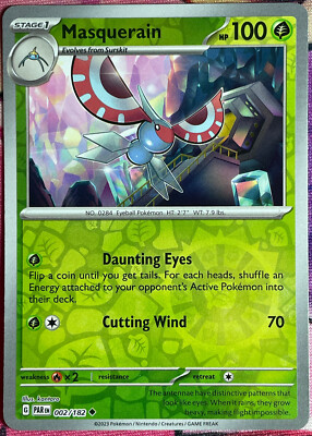 Pokemon TCG - Masquerain Reverse Holo - 002/182 - Paradox Rift | eBay