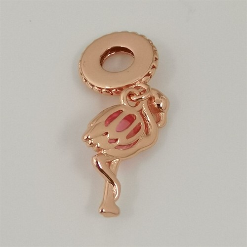 pandora rose gold Flamingo Dangle Charm | eBay