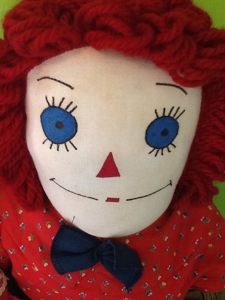 Handmade Raggedy Ann And Andy Rag Dolls Hand Crafted Sewn Vintage | eBay
