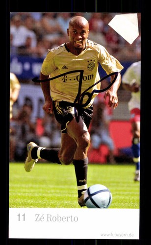 Ze Roberto Autogrammkarte Bayern München 2004-05 Original Signiert ...