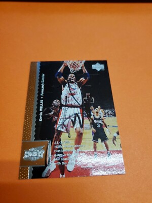 1996-97 Upper Deck #227 Kevin Willis Houston Rockets AUTO AUTOGRAPHED ...