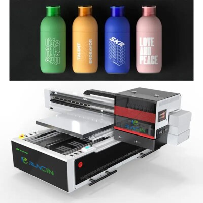 6091 UV Printer XP600 8Colors Rotary CYMK+W+Varnish Flatbed Printing ...
