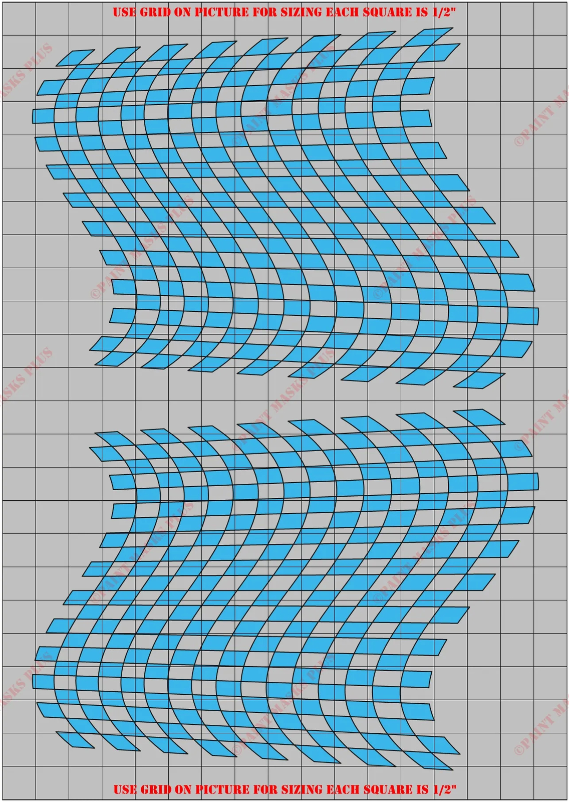 CKR5052P Wavy Checkers RC Body Vinyl Paint Mask/ Stencil Kit | eBay