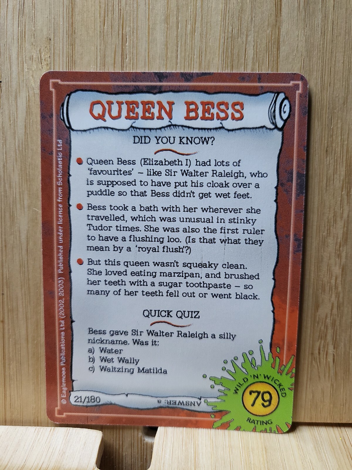 Horrible Histories🏆Wild'n'Wicked #21 ROTTEN RULERS "Mean Queens ...