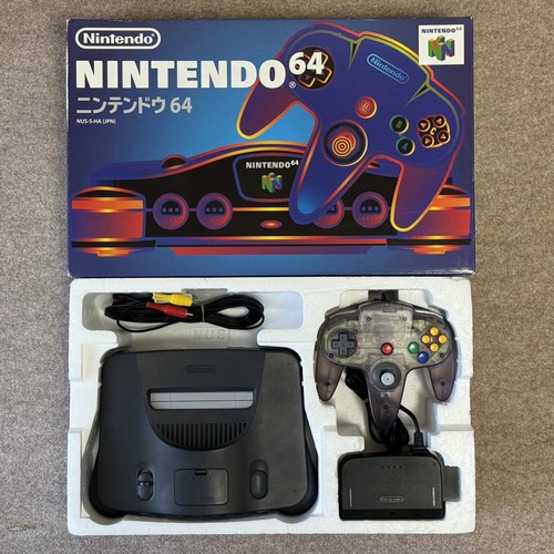 REGION-FREE Nintendo 64 N64 Gray Console Complete Box CIB NUS-001 JP ...