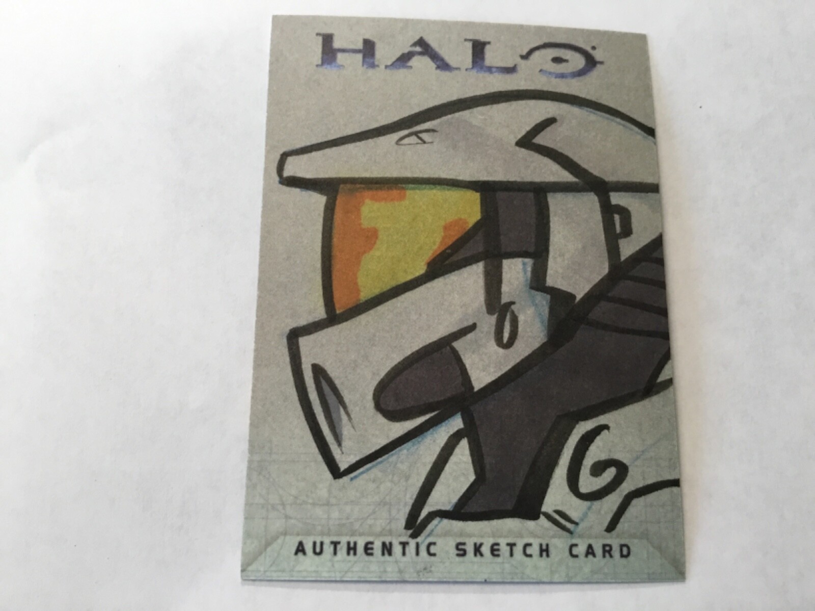 Halo XBOX Trading Card 2007 Topps Grant Gould Sketch RARE 1/1 Master ...