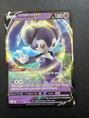 Pokémon TCG Indeedee V Shining Fates 039/072 Holo Ultra Rare NM | eBay