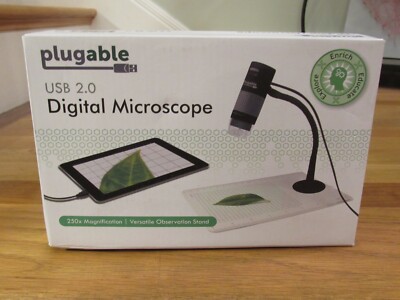 BRAND NEW Plugable USB 2.0 Digital Microscope Flexible Arm W ...