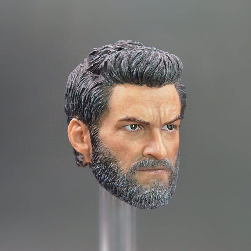 1/6 Scale Wolverine 3 Logan Beard Old Man Head Sculpt Figur Spielzeug ...