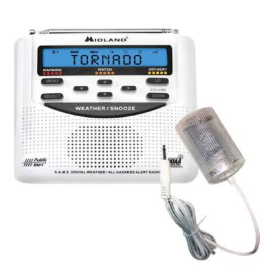 Midland WR120 NOAA Weather Alert Radio & Strobe | eBay