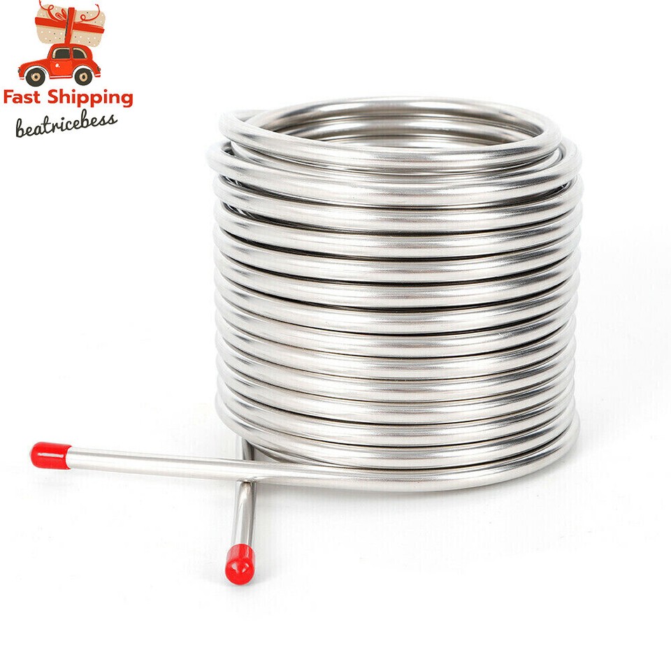 50' Stainless Steel Wort Chiller Coil Homebrew Immersion Chiller ...