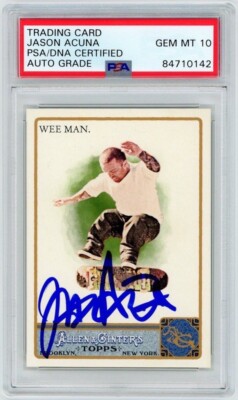 Jason Acuna Signed 2011 Topps Allen & Ginter #272 *Wee Man PSA GEM 10 ...