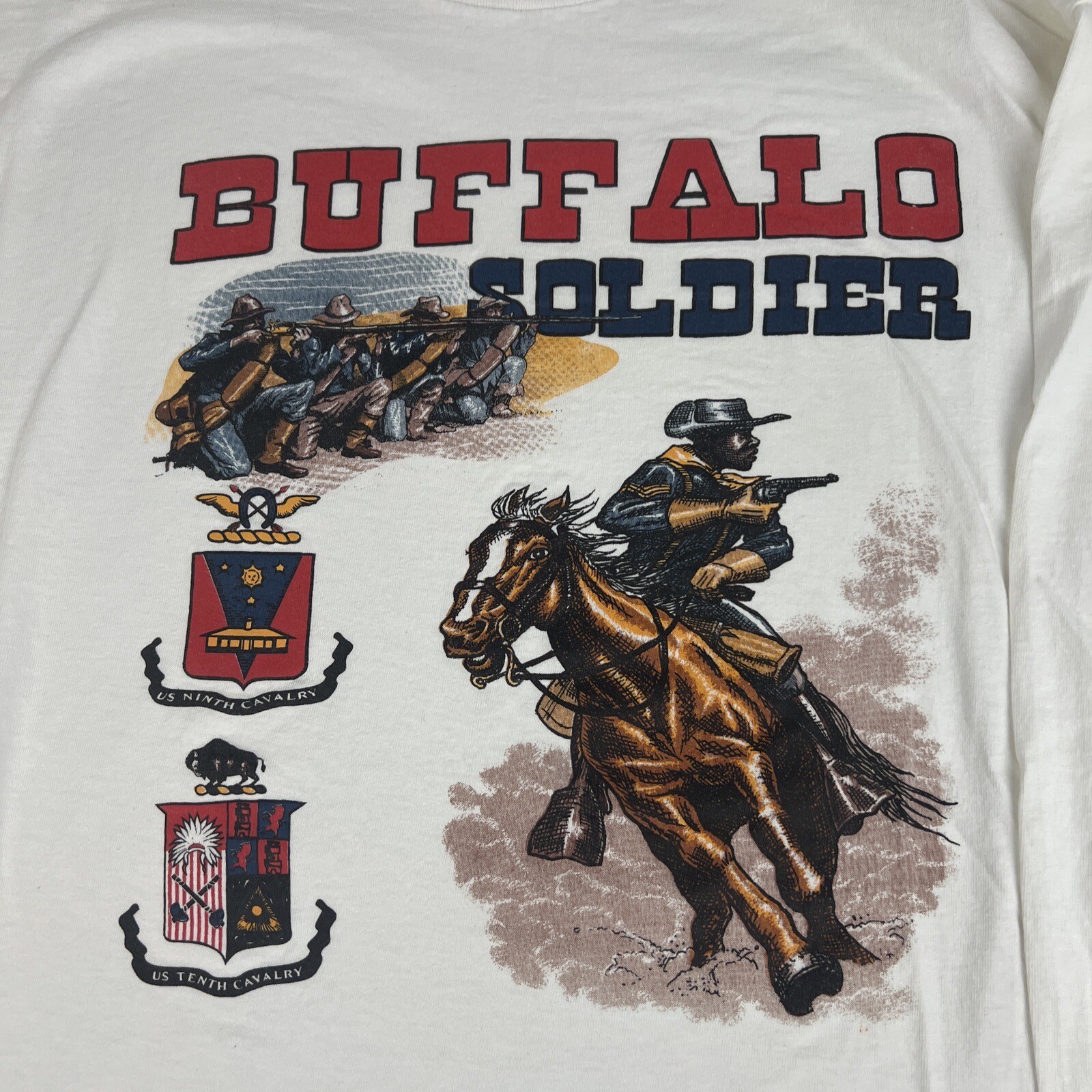 Vintage Buffalo Soldiers 9/10th Cavalry Regiment Whit… - Gem