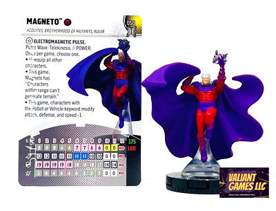 Marvel Heroclix Magneto #050 w/ Card Deadpool Weapon X Set | eBay