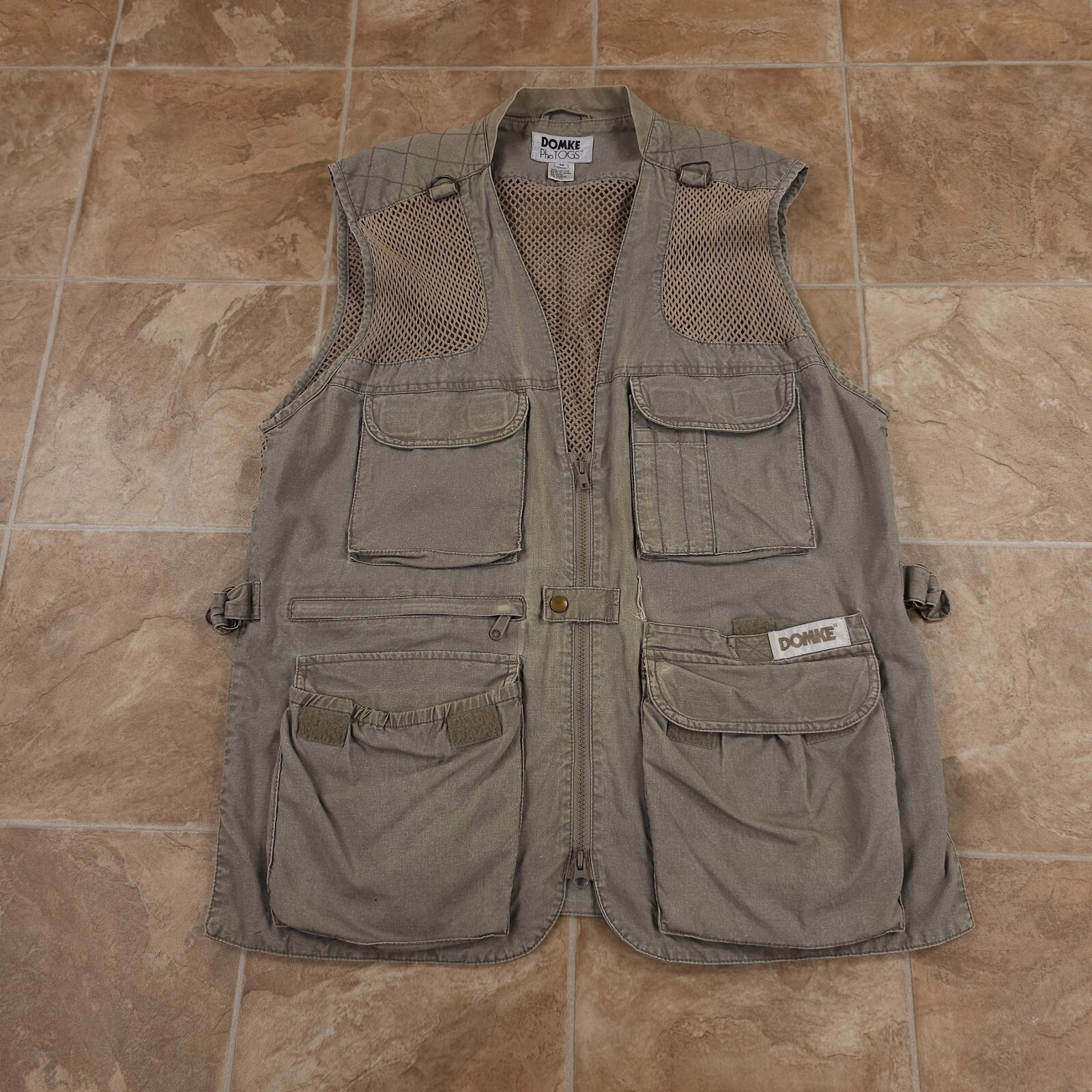 Domke Photogs Vest Mens Medium Beige Photo Hunting Fi… - Gem