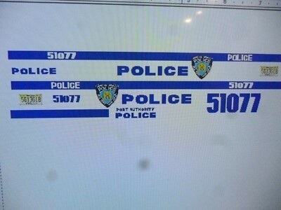 New York New Jersey Port Authority Police decals 1:64 two for one money ...