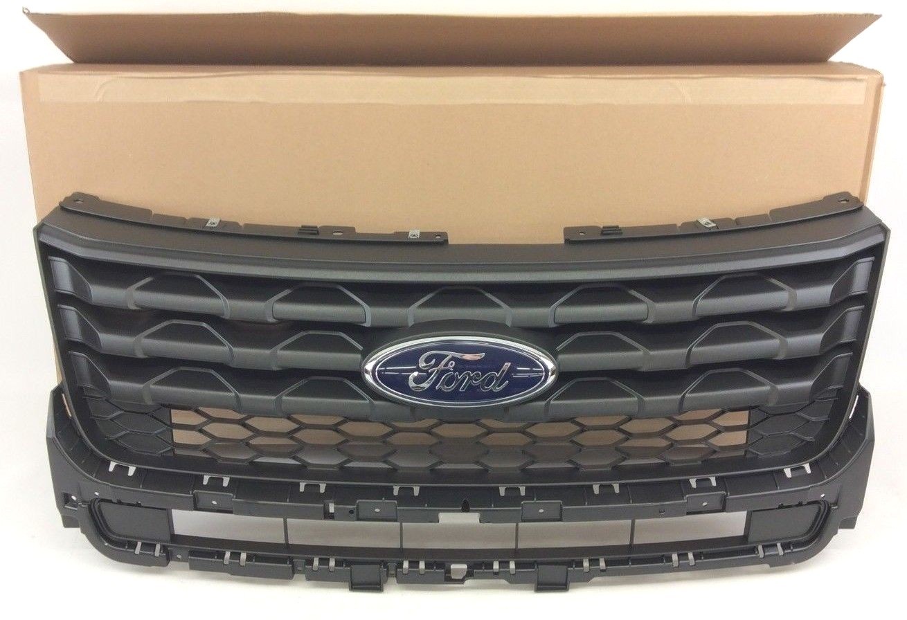 2016-2018 Ford Explorer Interceptor Utility Front Upper Carbon Black ...