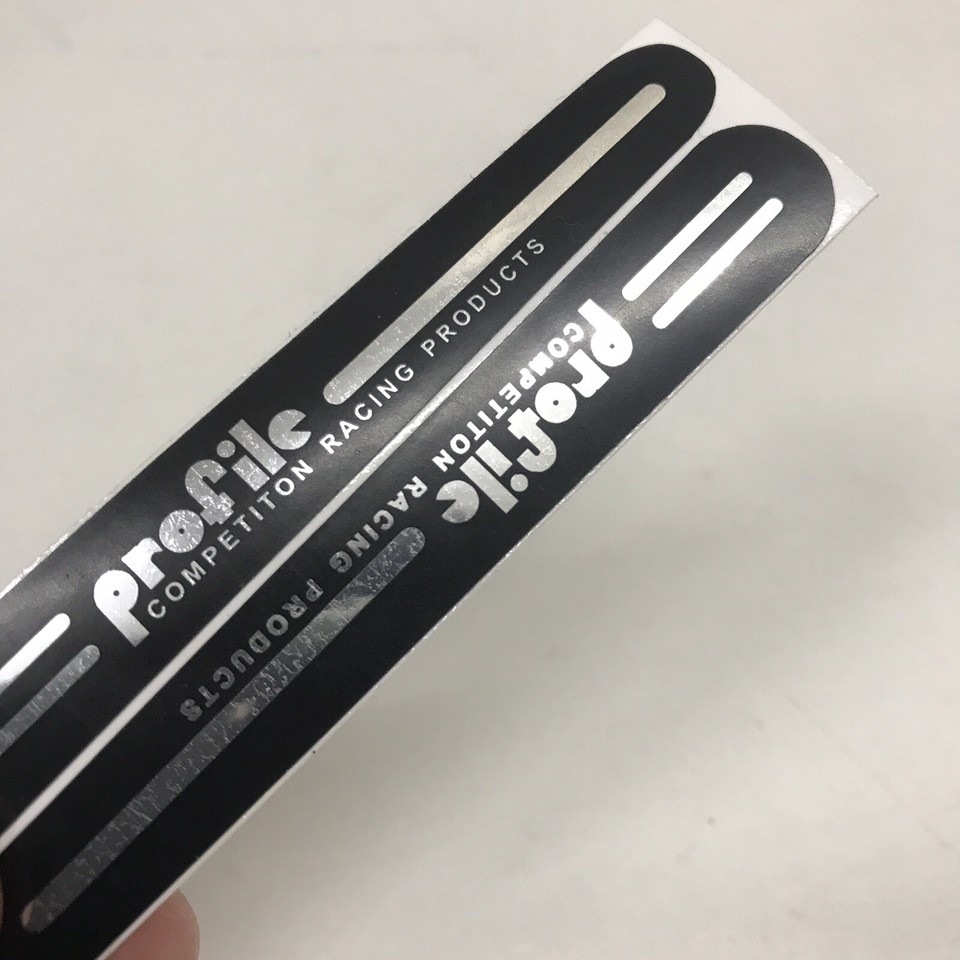 Profile Bmx Crank Decal Old School Custom Black Chrome | eBay